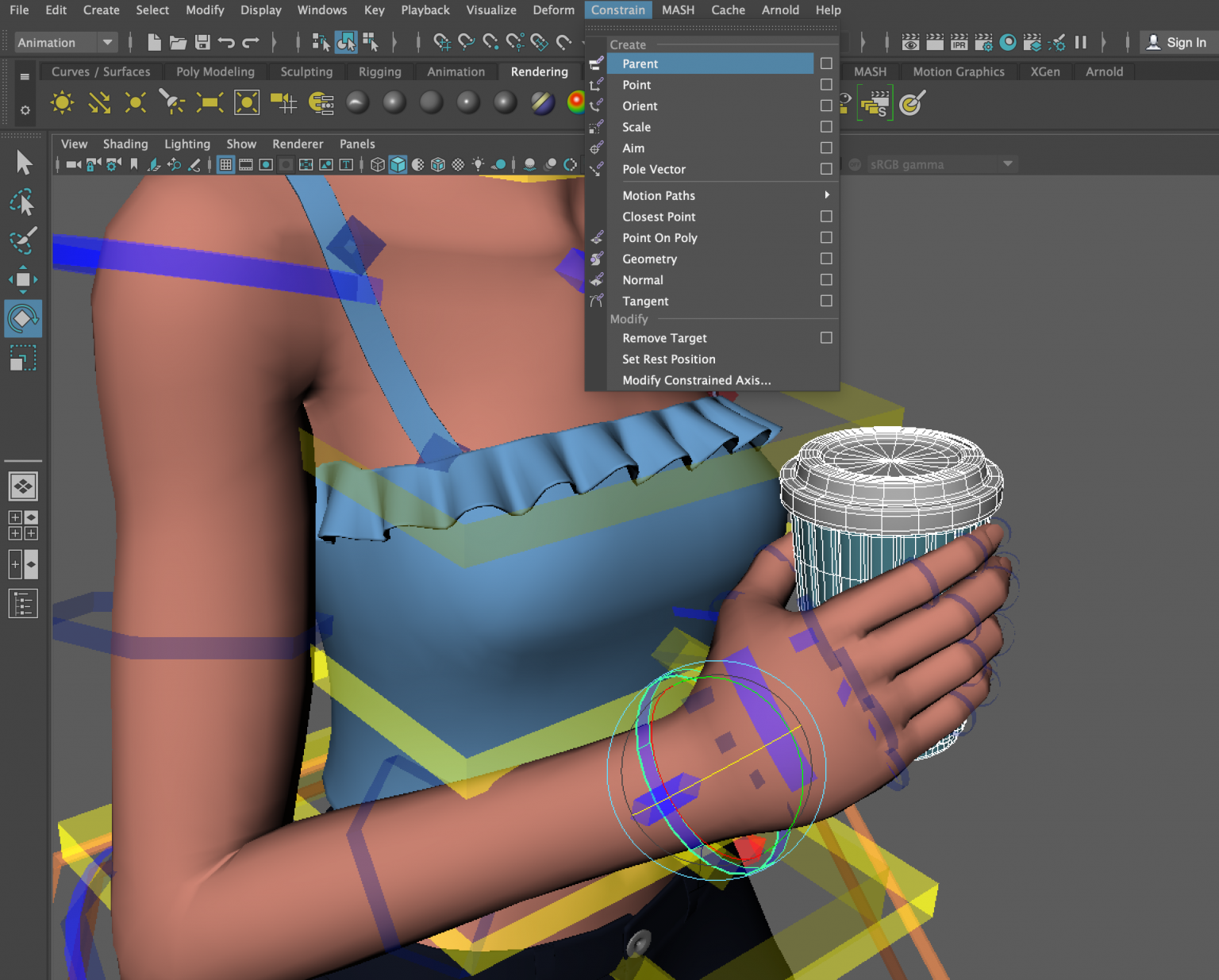 Week 3: whole body walk cycle and constraints | XHong MA 3D computer animation